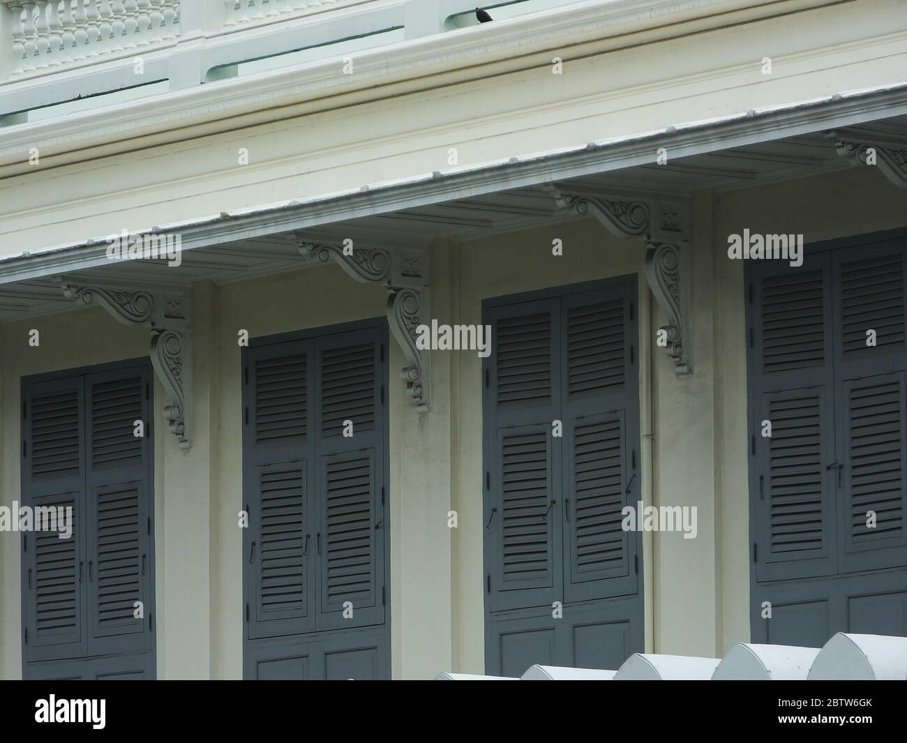 Large wooden window neoclassical architecture Stock Photo - Alamy