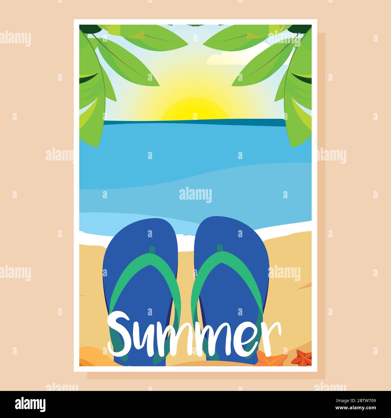Summer landscape poster Stock Vector Image & Art - Alamy
