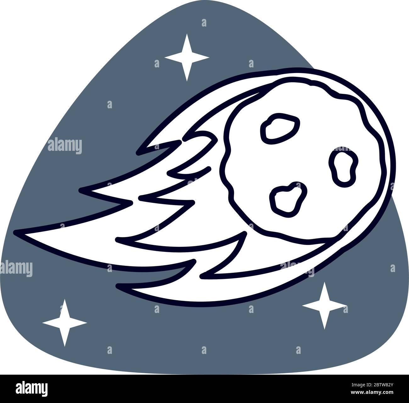 Meteorite earth impact illustration Stock Vector Images - Alamy