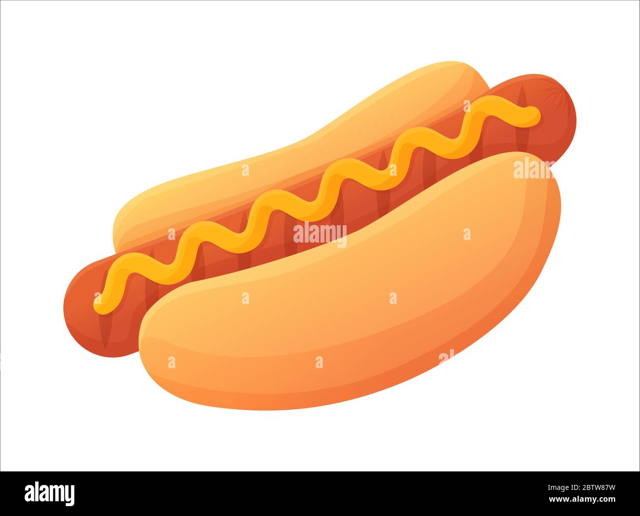 Sausage white sauce on Stock Vector Images - Alamy