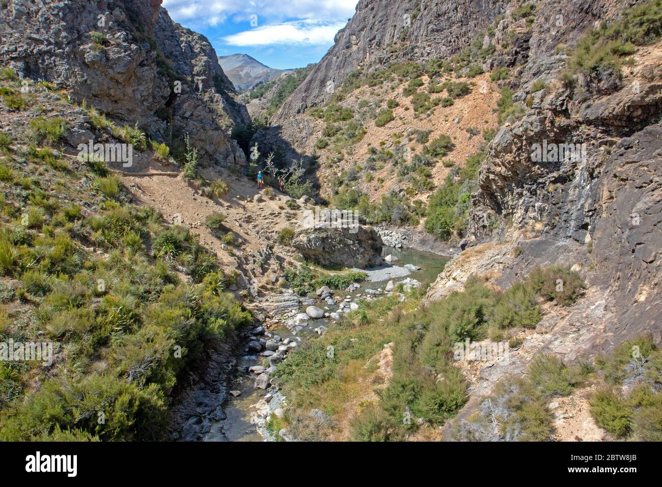 Emerald Pool on Mt Somers Stock Photo - Alamy