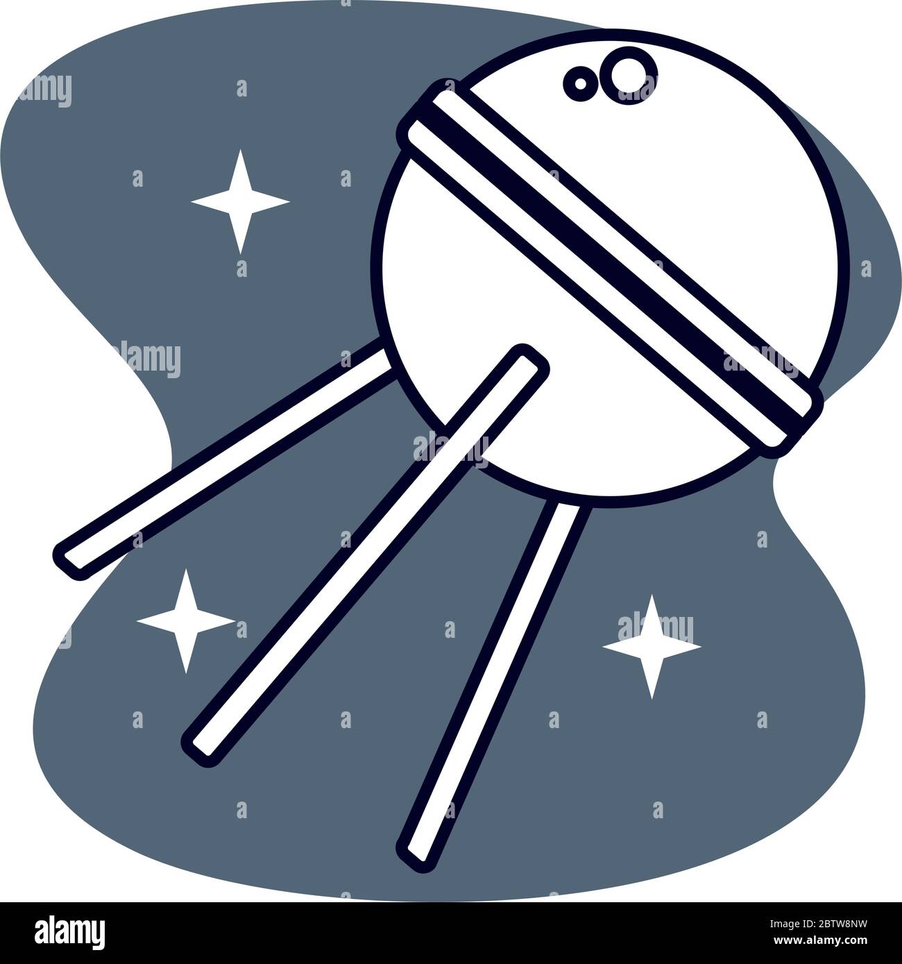 space satellite communication isolated icon vector illustration design ...