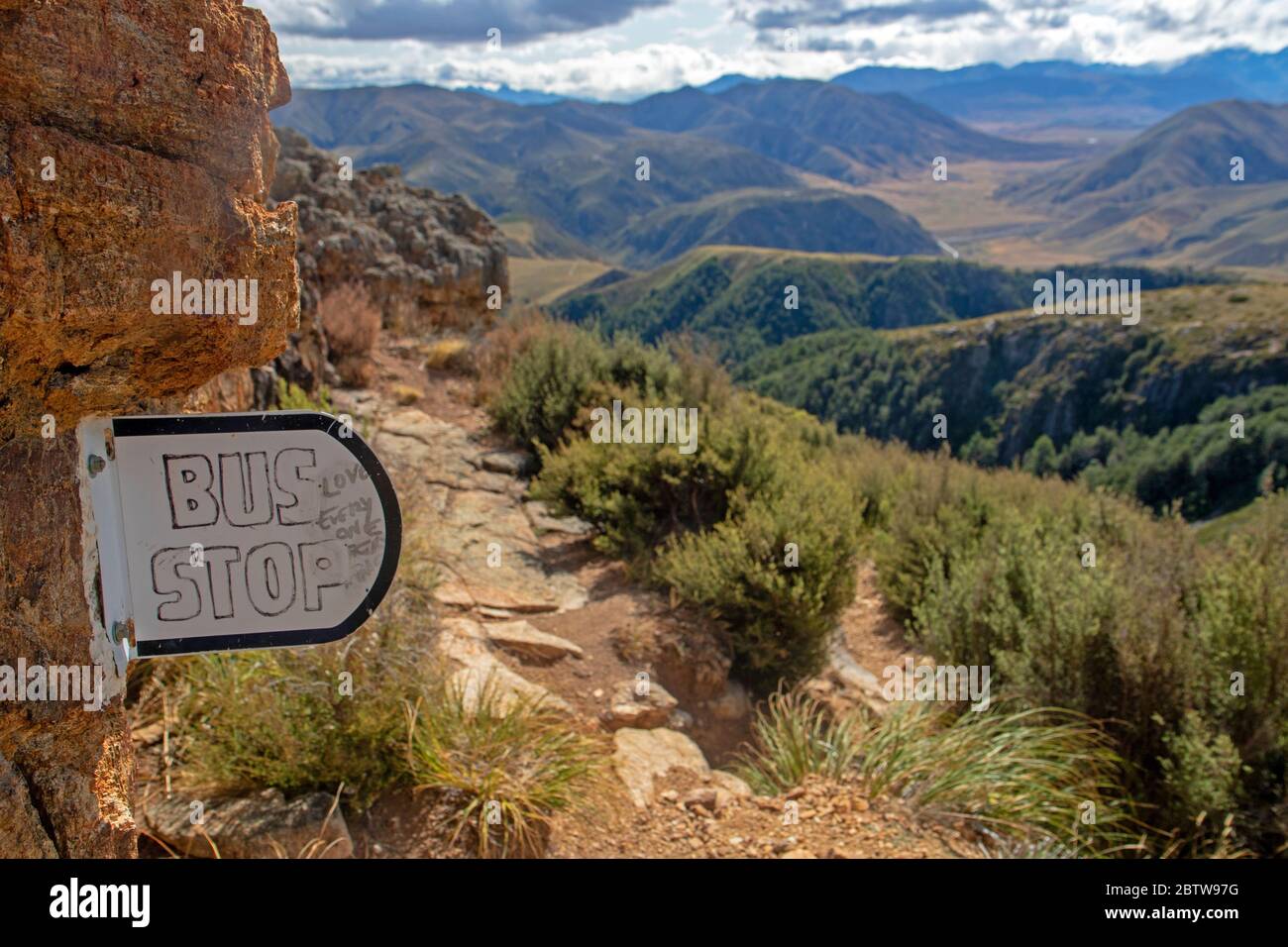 New zealand bus stop hi-res stock photography and images - Alamy