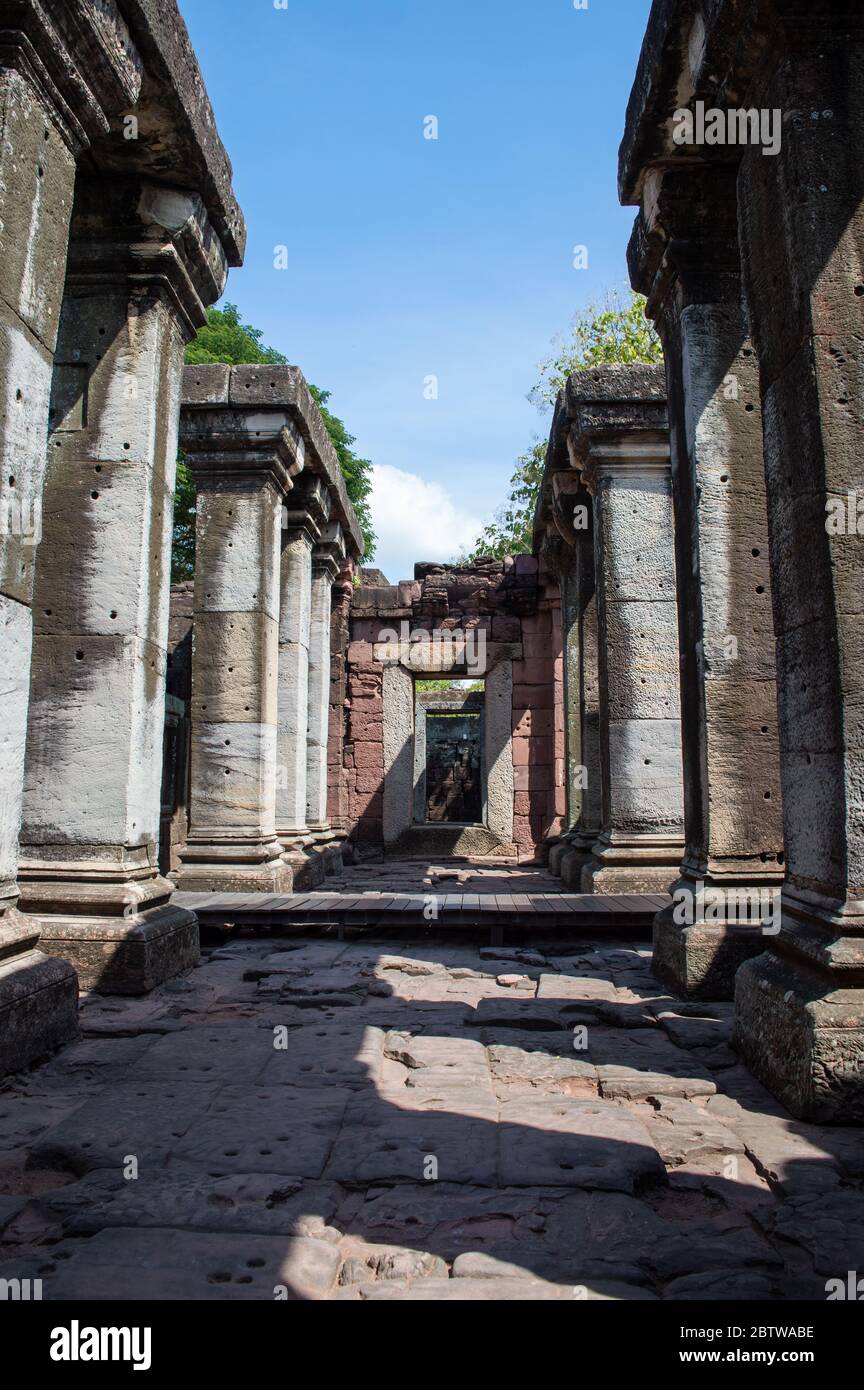 Phimai Historical Park,Phimai built according to the traditional art of ...