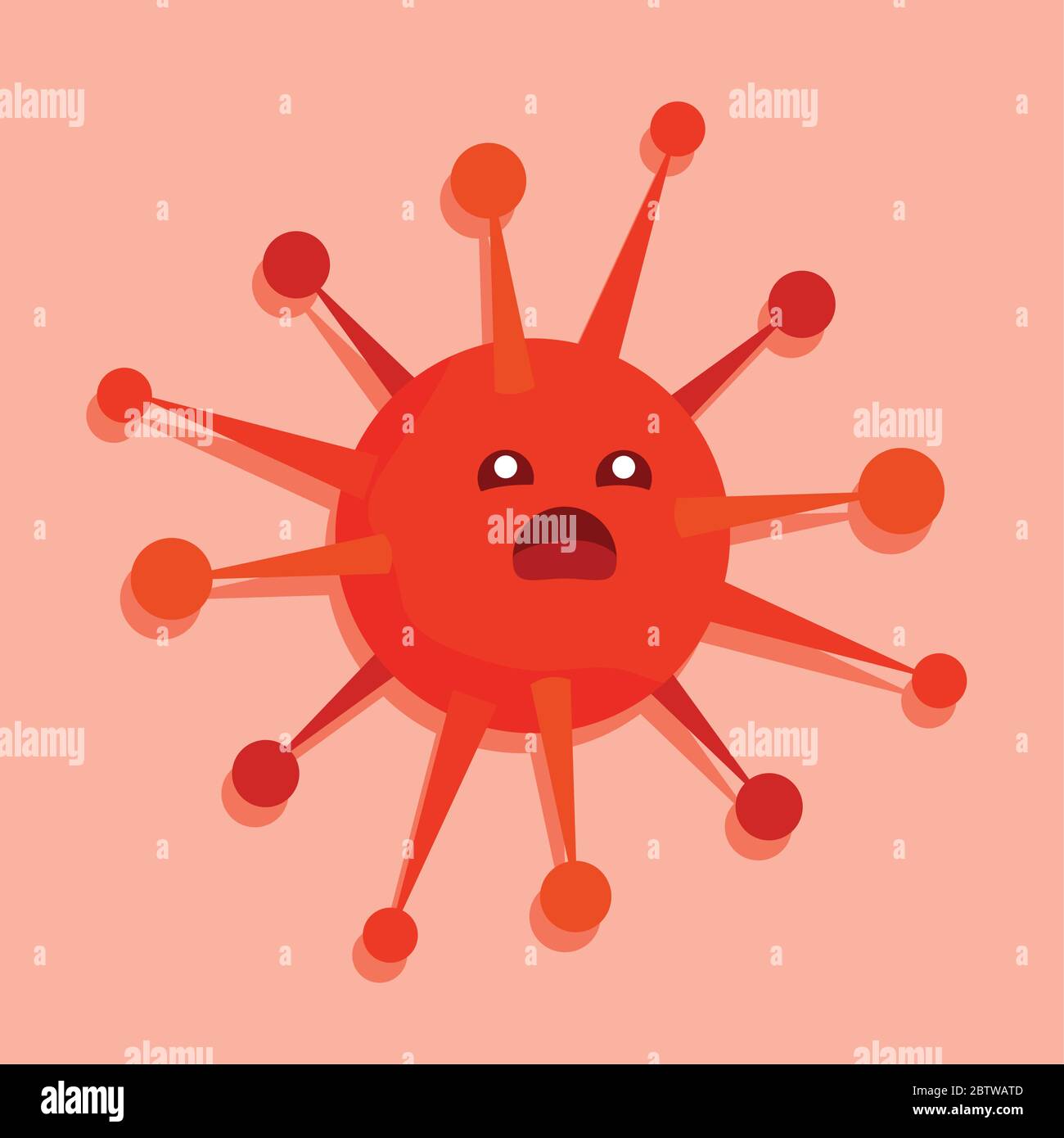 Happy virus cartoon Stock Vector Image & Art - Alamy