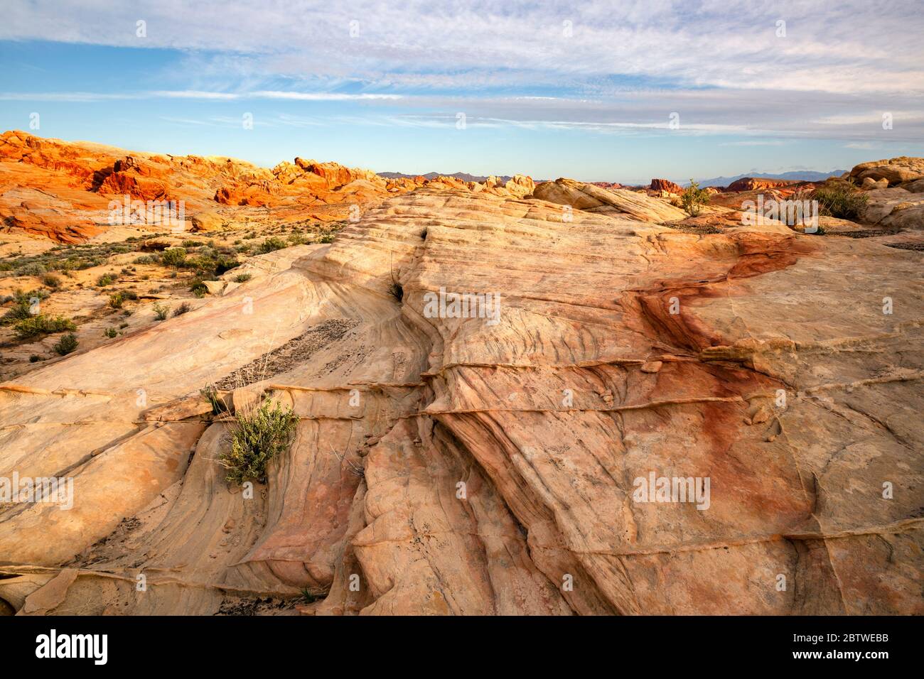 NV00152-00...NEVADA - Layered sandstone with compaction layers at ...