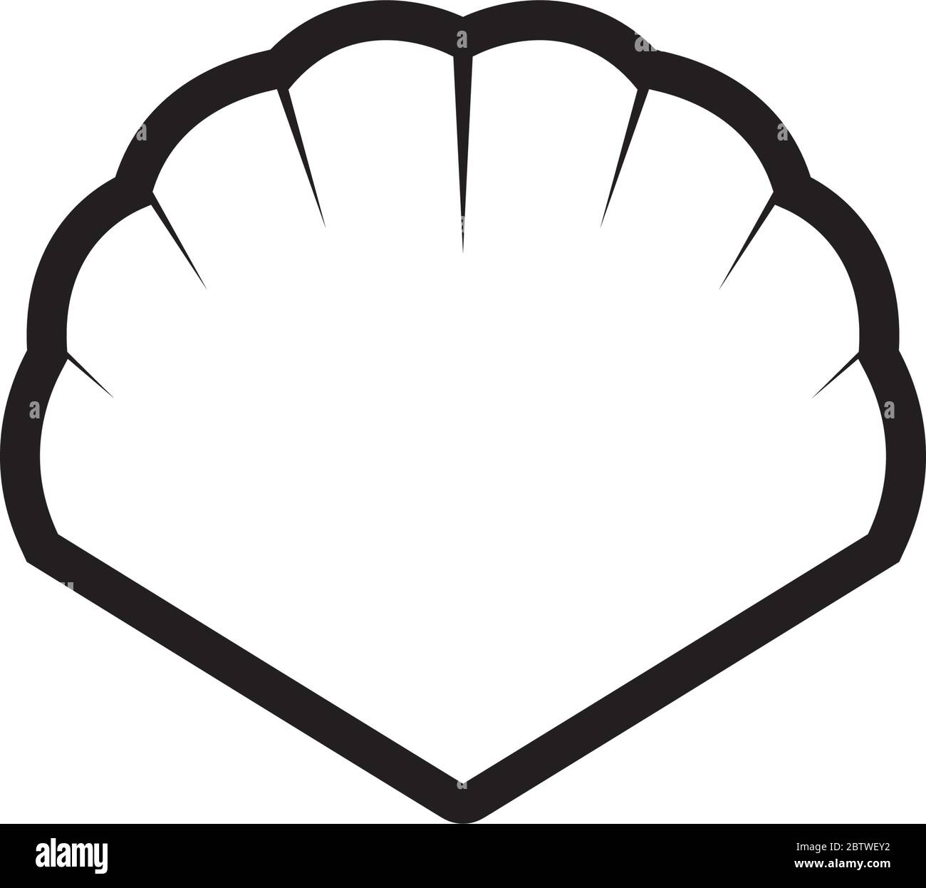 Oyster shape Stock Vector Images - Alamy
