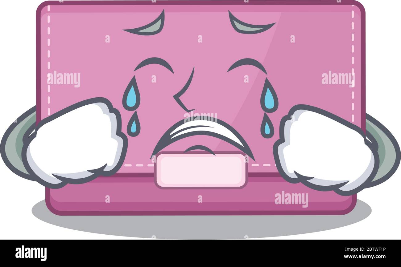 Caricature design of womens wallet having a sad face Stock Vector Image ...
