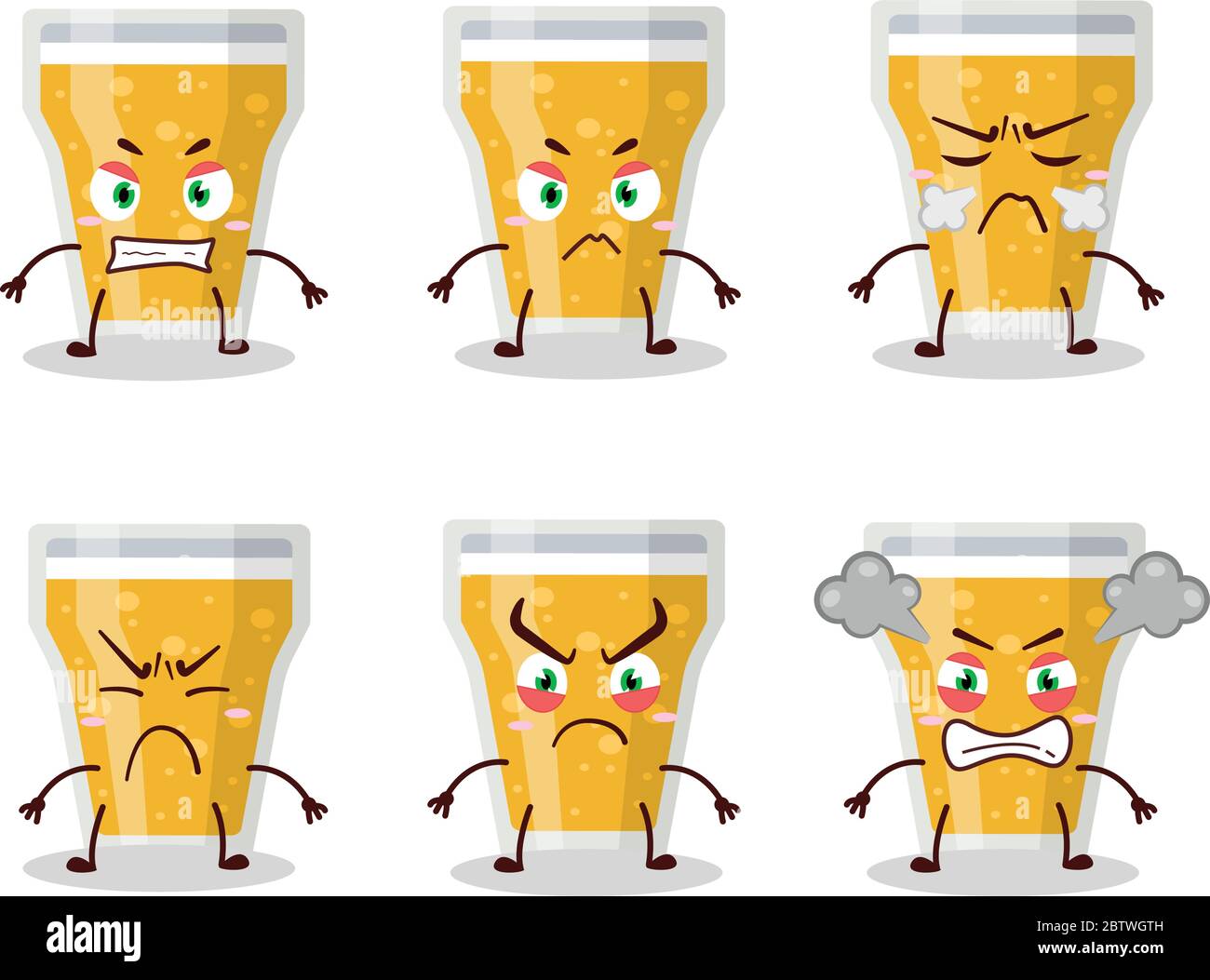 Angry beer character cartoon hi-res stock photography and images - Alamy