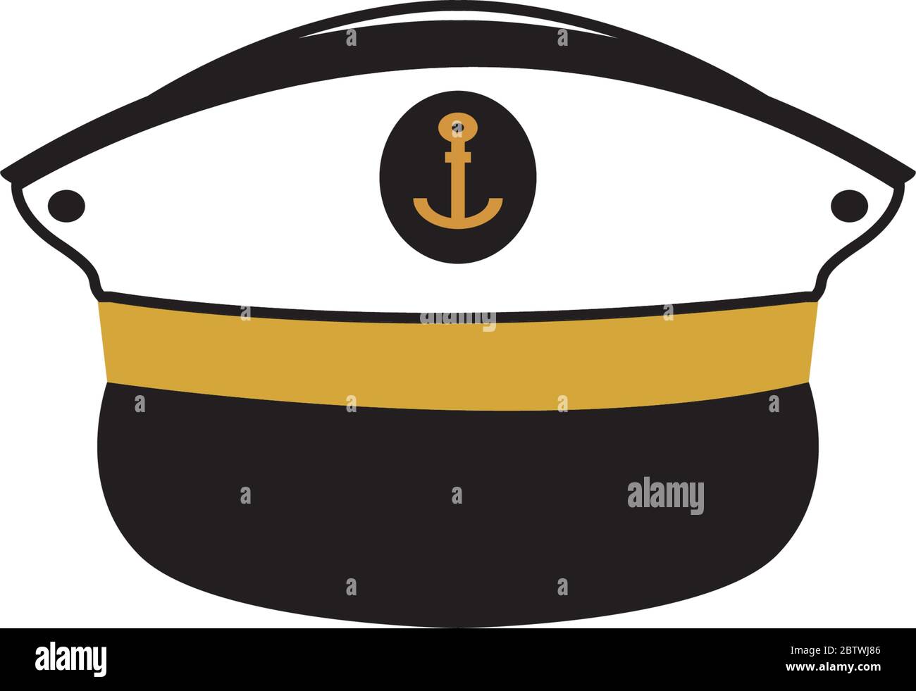 Captain hat icon hi-res stock photography and images - Alamy