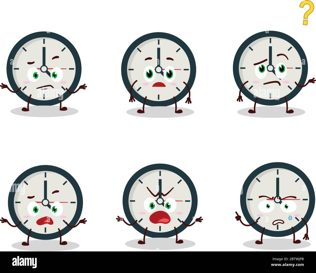 Frozen clock Stock Vector Images - Alamy