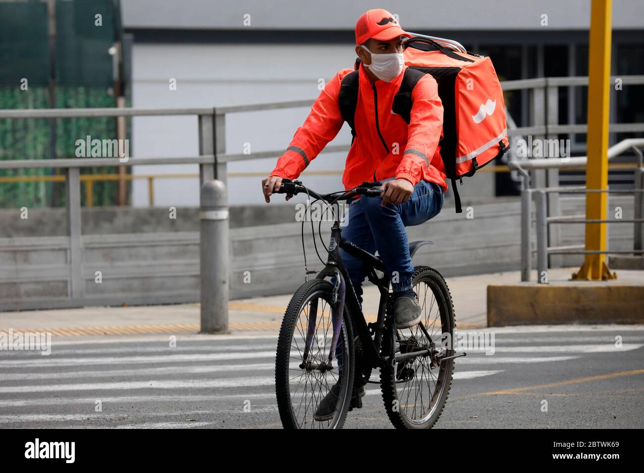 Rappi delivery man hi-res stock photography and images - Alamy