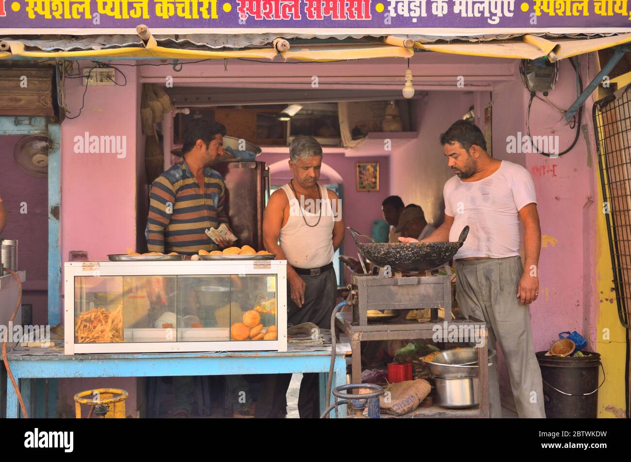 Indian poor shopkeeper hi-res stock photography and images - Alamy