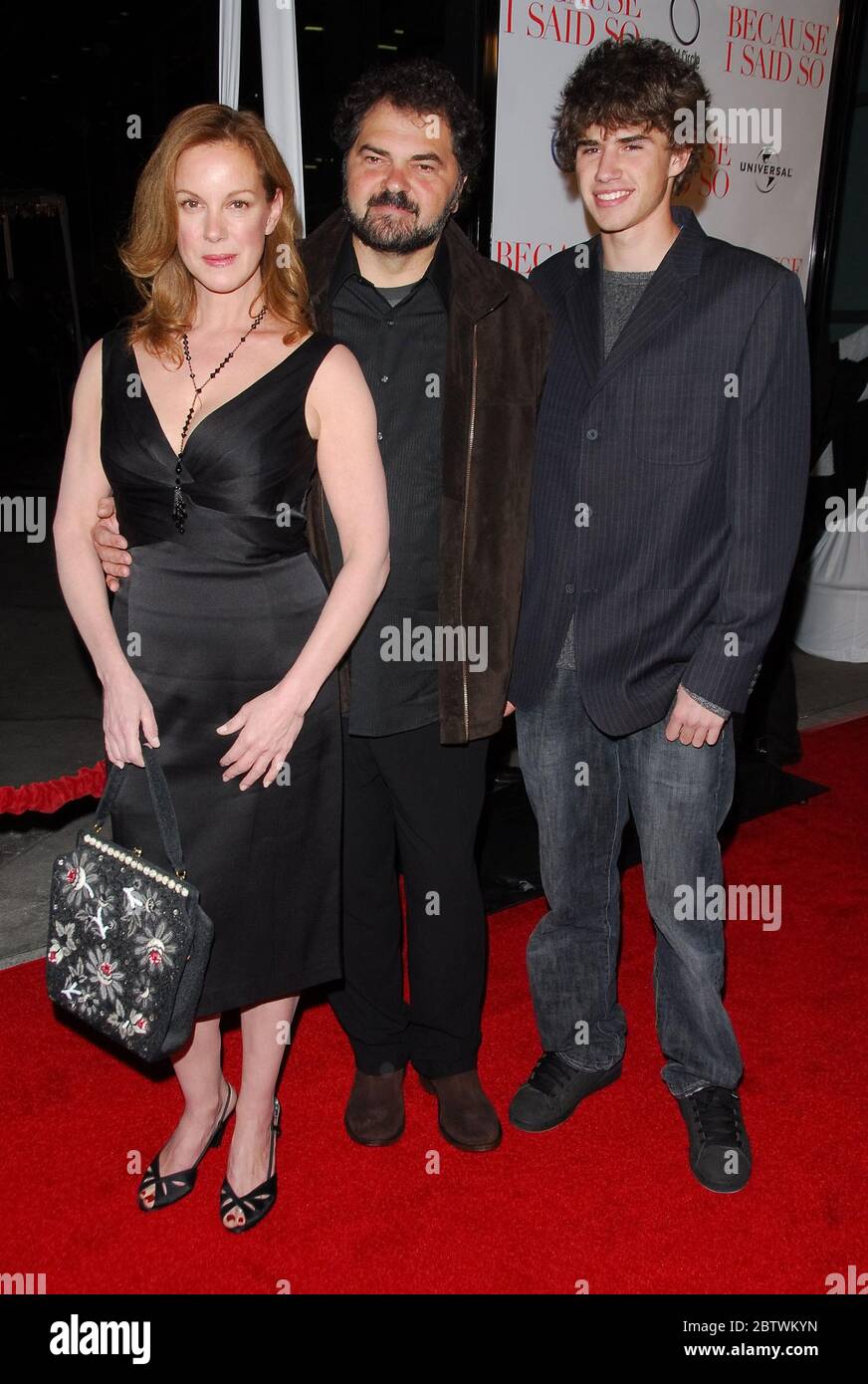 Elizabeth Perkins, Husband and Son at the World Premiere of "Because I ...