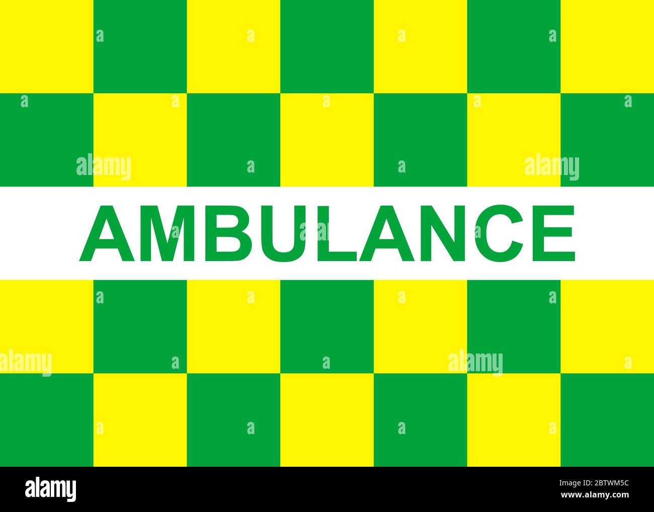 Battenburg ambulance marking. Emergency service pattern Stock Vector ...
