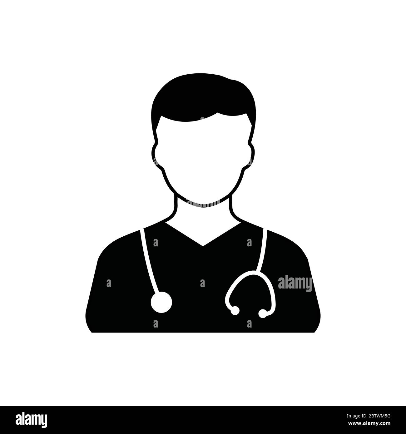 Female doctor medic icon Stock Vector Images - Alamy