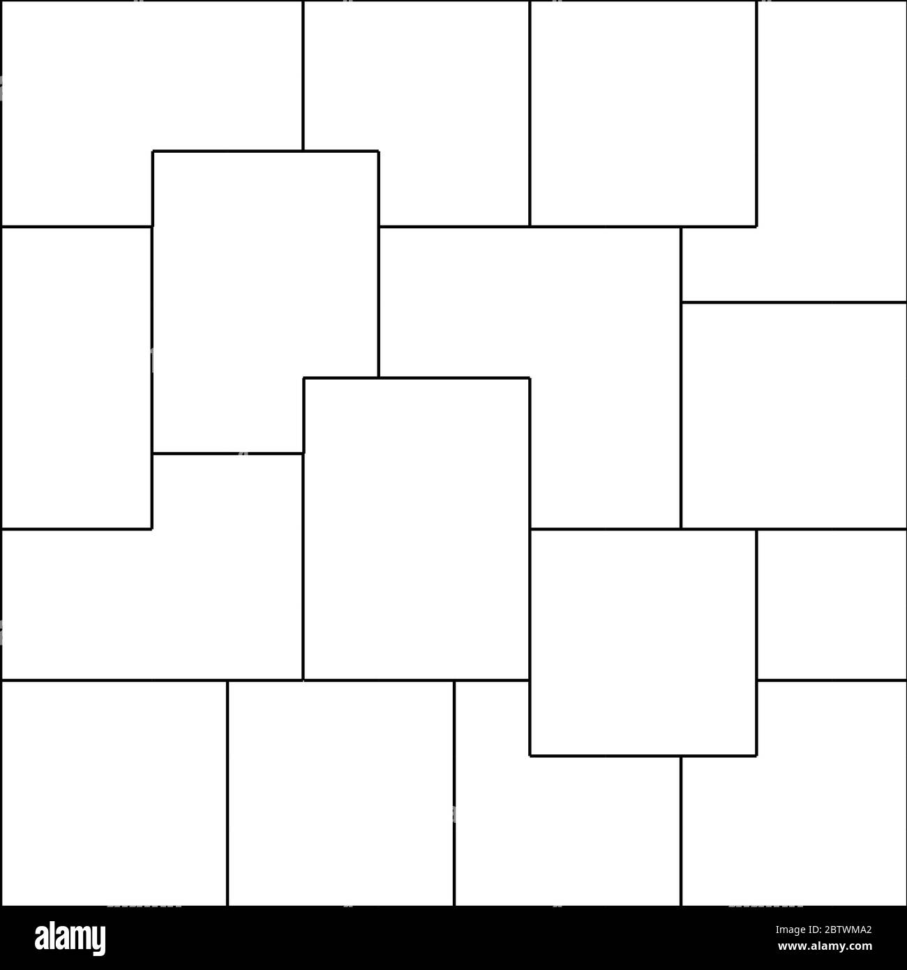 Collage photo frame grid template for images montage Stock Vector Image ...
