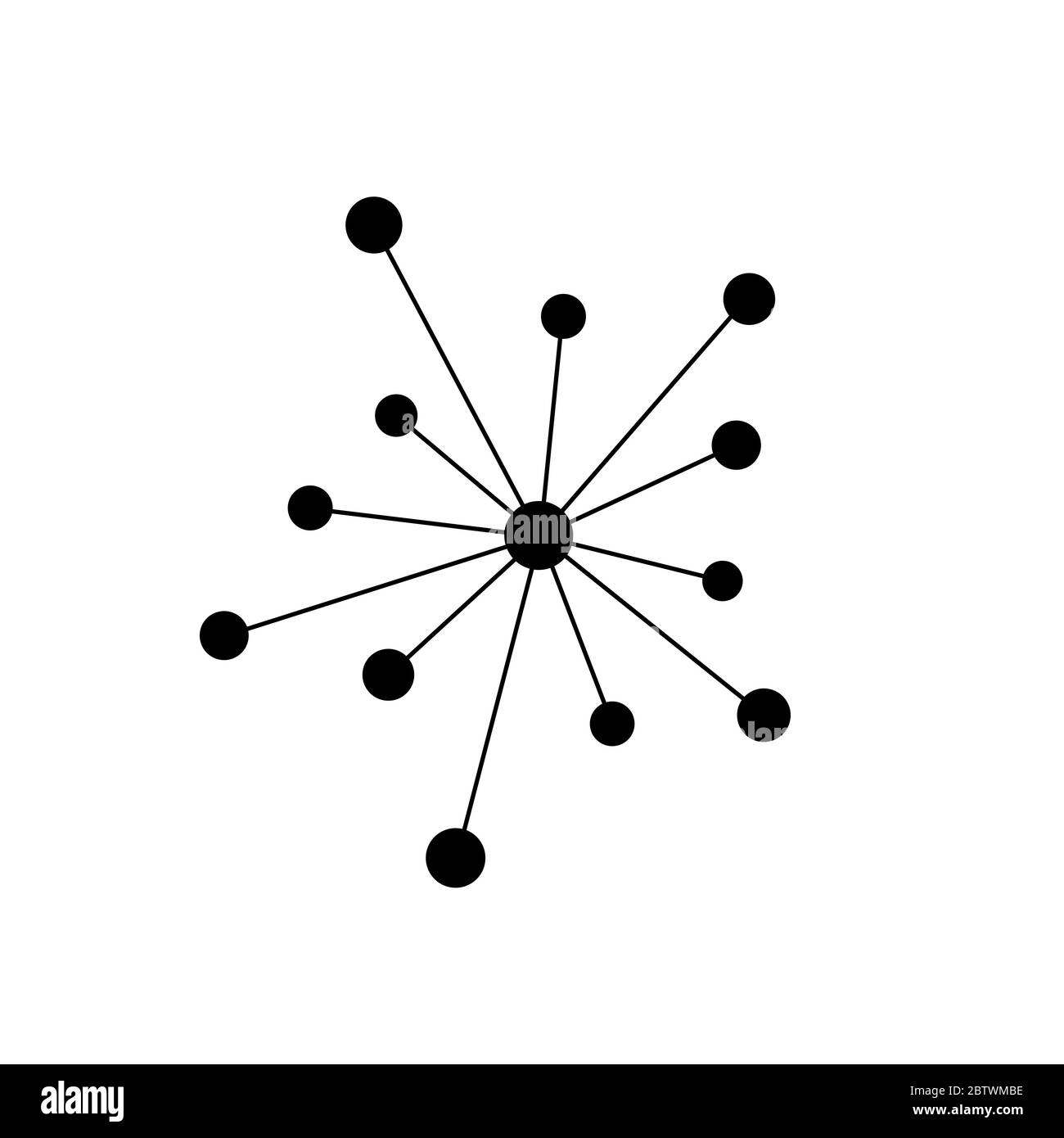 Digital hub network vector icon. Technology sign Stock Vector Image ...