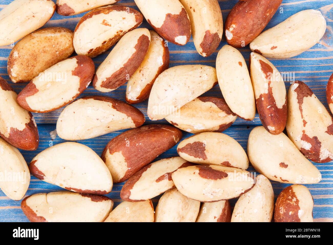 Heap of brazil nuts as source of natural minerals and vitamin, healthy ...