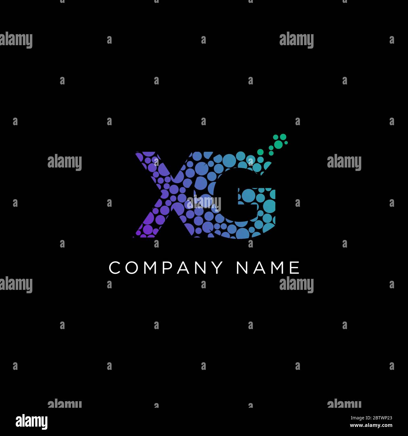 Letter XG abstract with gradient color logo vector,inital name modern ...