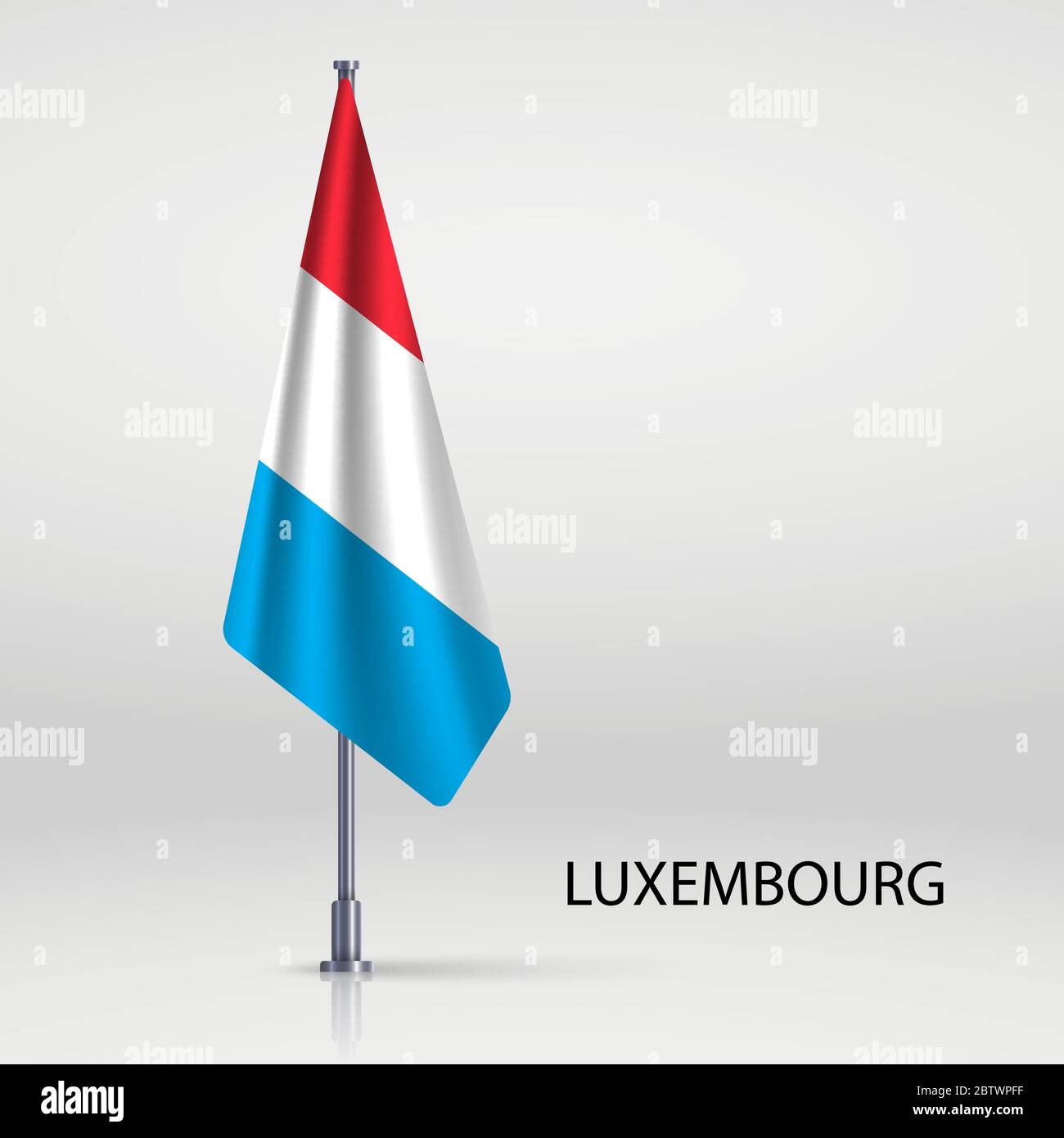 Luxembourg flag vector vectors hi-res stock photography and images - Alamy