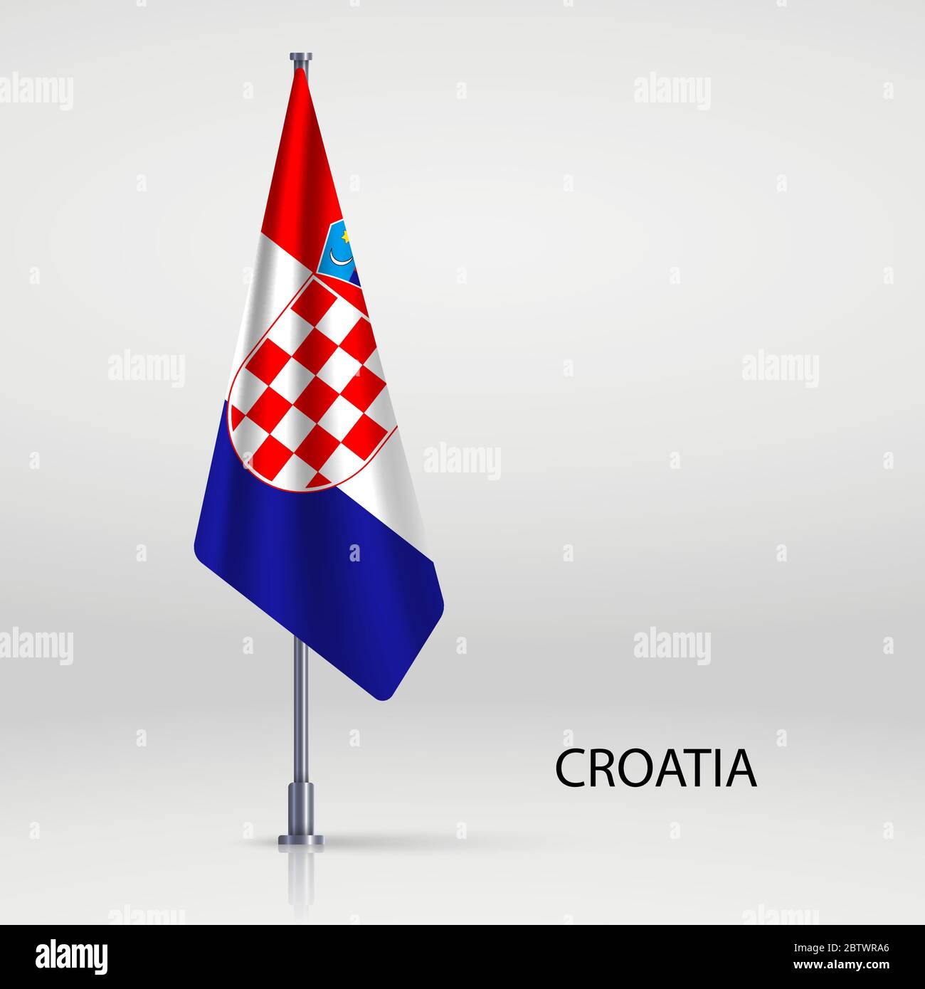 Croatian national flag Stock Vector Images - Alamy