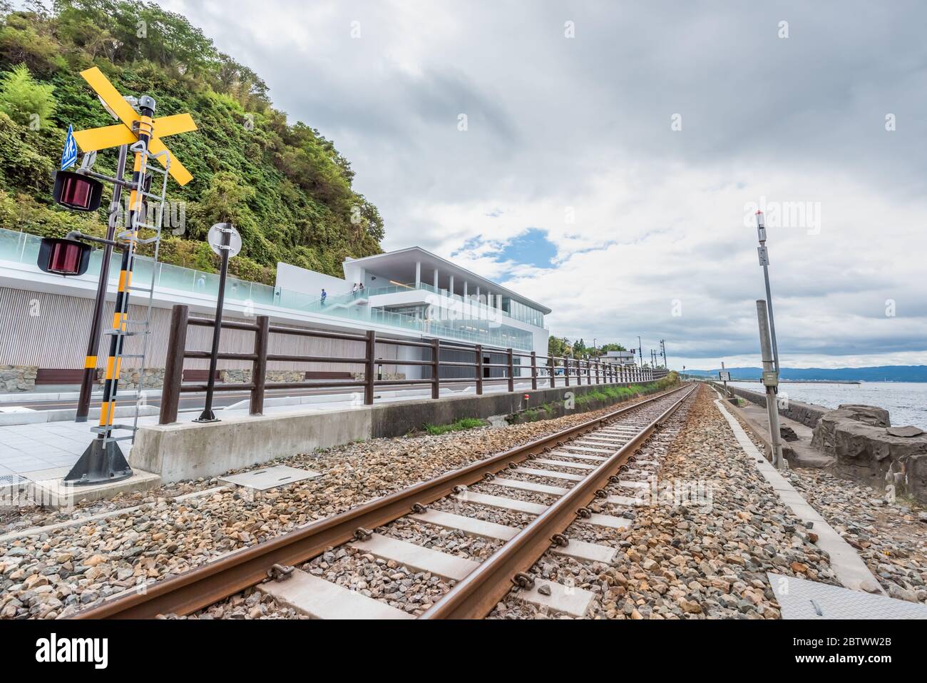Amaharashi coast is a southwestern coast of Toyama Bay Stock Photo - Alamy