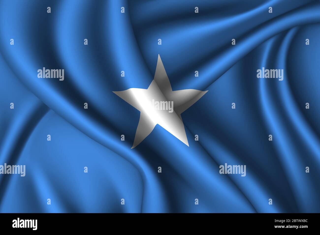 Somalia national flag of silk. Vector fabric texture Stock Vector Image ...