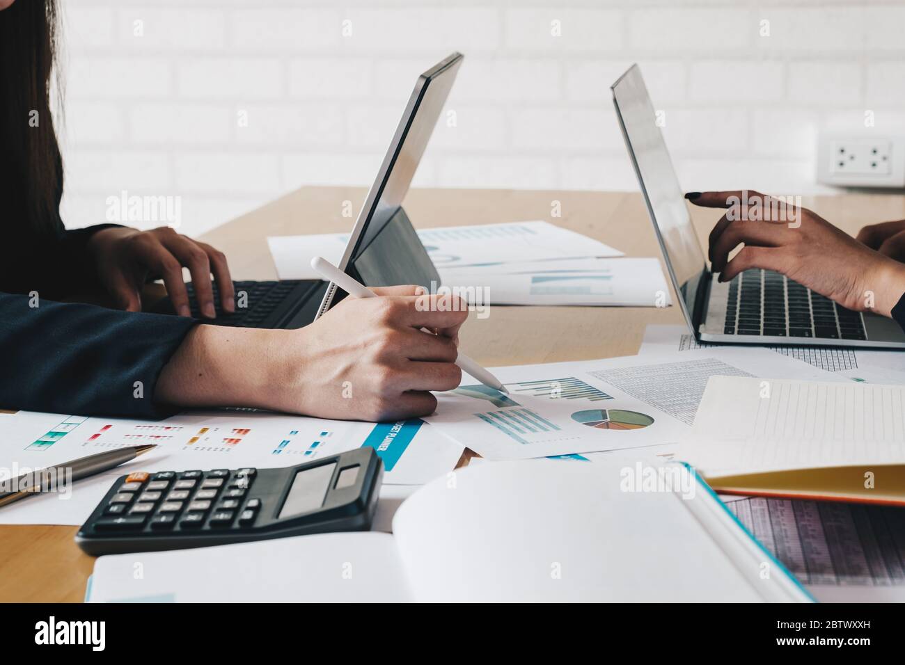 Business Accounting people meeting working with new startup project ...