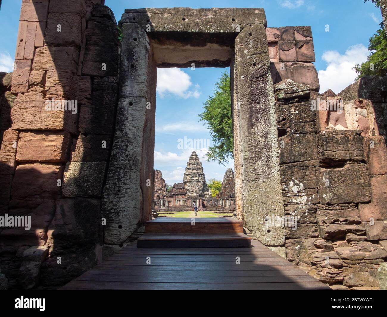 Phimai Historical Park,Phimai built according to the traditional art of ...