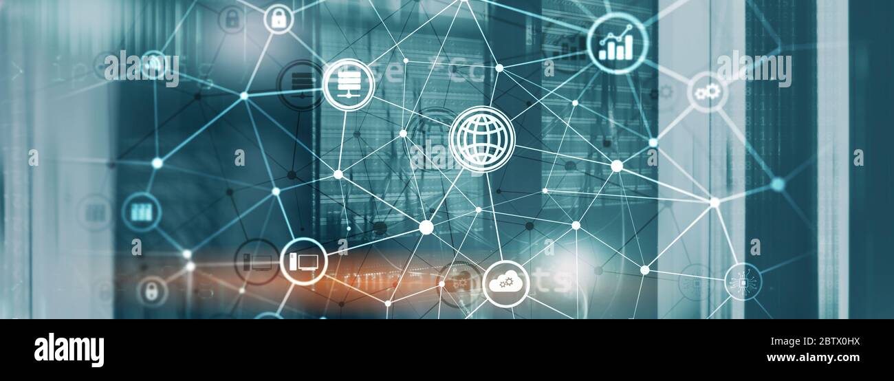 Universal technological background for your project. Web and lines ...