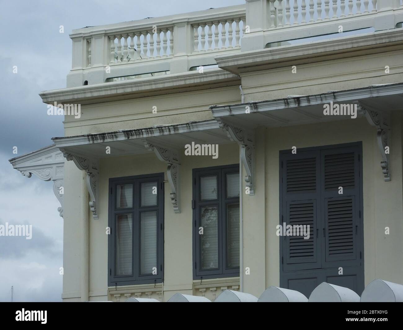 Large wooden window neoclassical architecture Stock Photo - Alamy