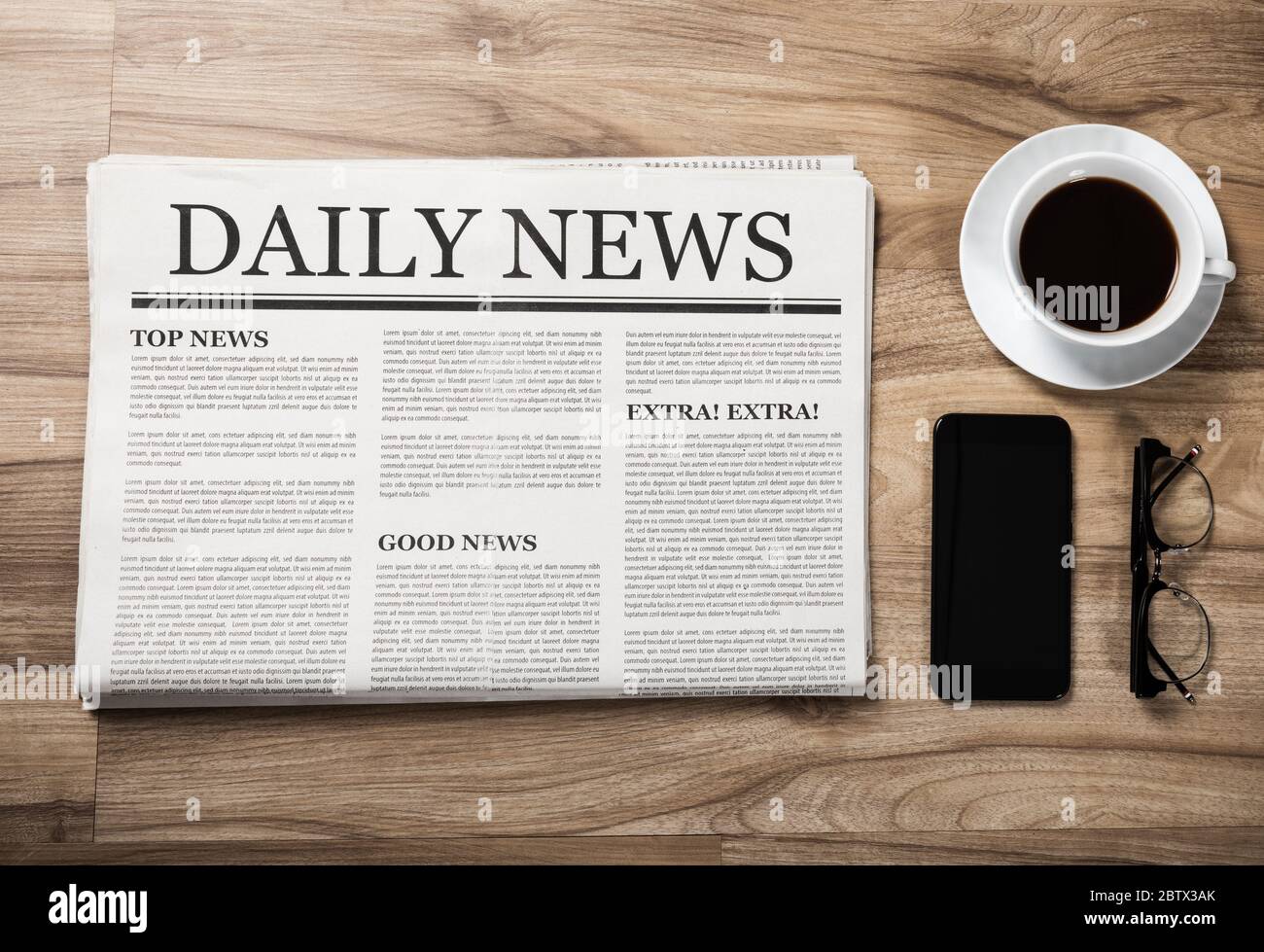 News table hi-res stock photography and images - Alamy