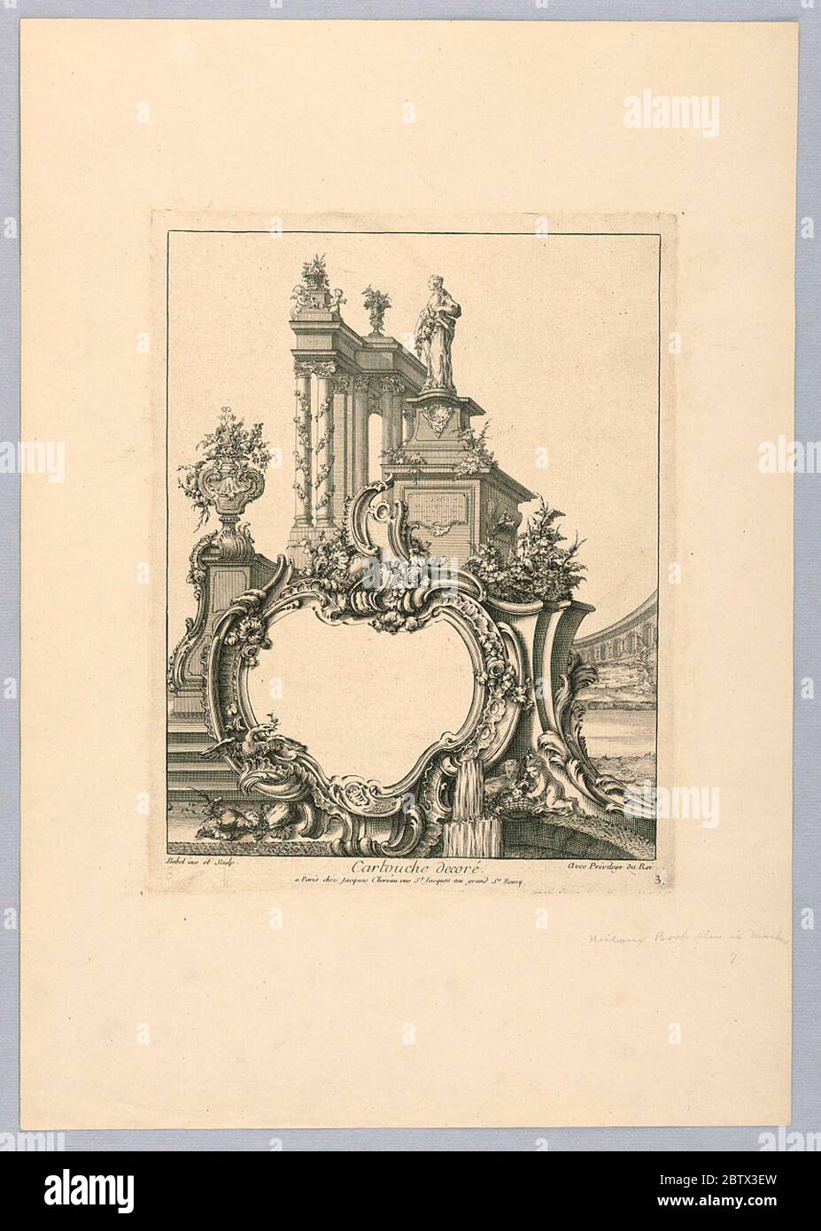 Decorated Cartouche with Classical Architecture. Research in ...
