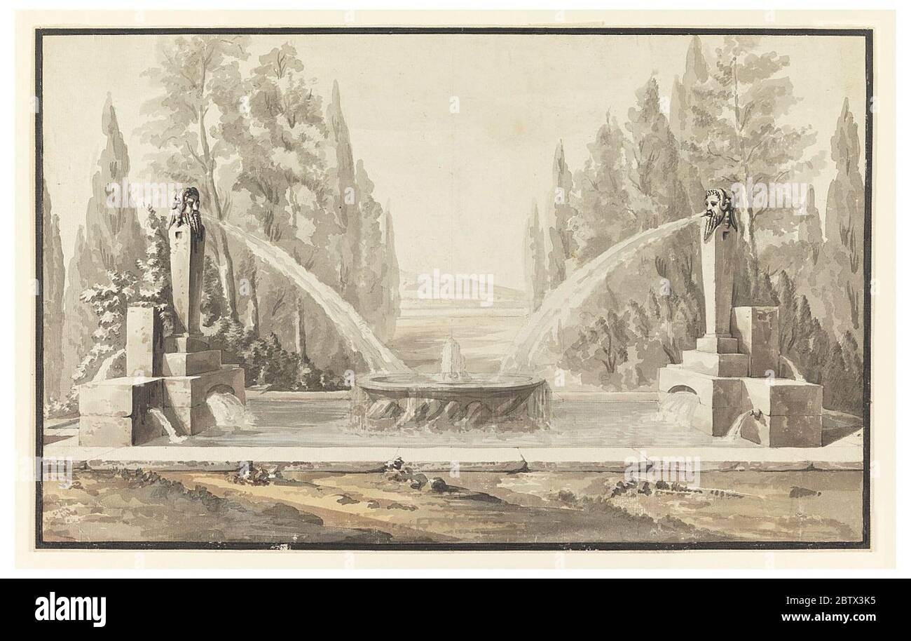 Circular water fountain Cut Out Stock Images & Pictures - Alamy