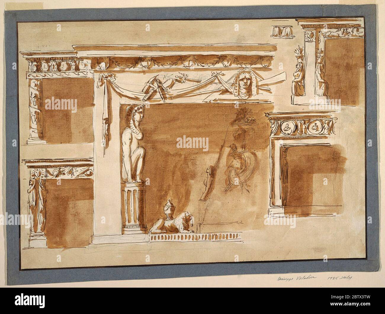 Designs for a Mantelpiece. Research in ProgressThe left halves are ...