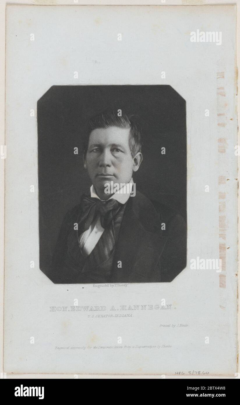 Edward Allen Hannegan Stock Photo - Alamy