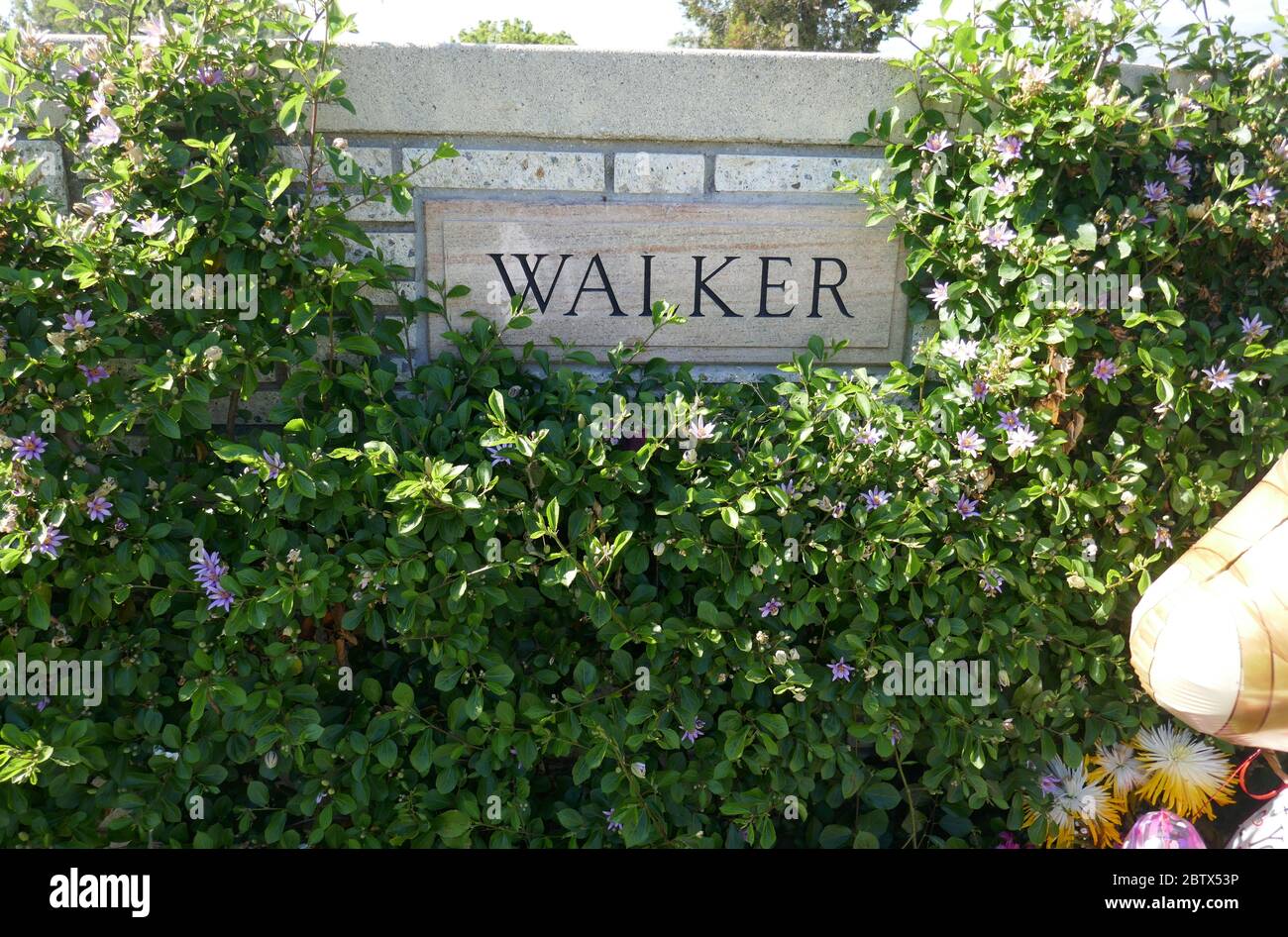 Los Angeles, California, USA 27th May 2020 A general view of atmosphere of Paul Walker's Grave ...