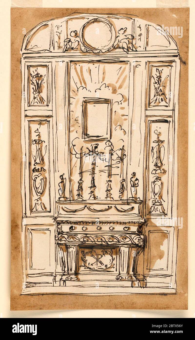 The Elevation of the wall of a Private Chapel With the Altar. Research ...
