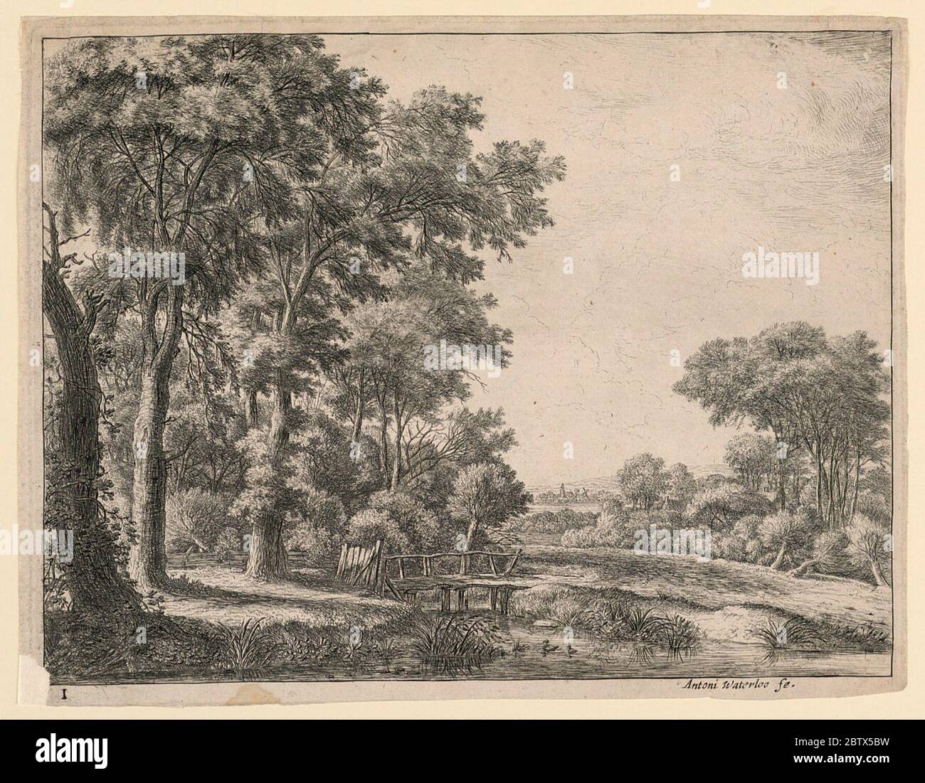 Landscape wooden bridge two hi-res stock photography and images - Alamy