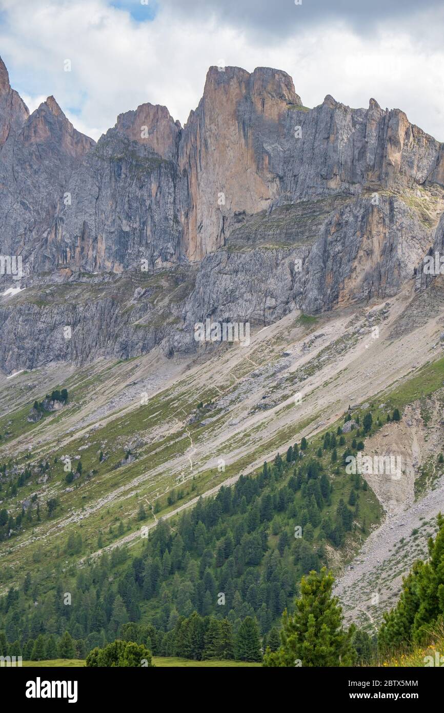 Mountain rock slopes at the alps Stock Photo - Alamy