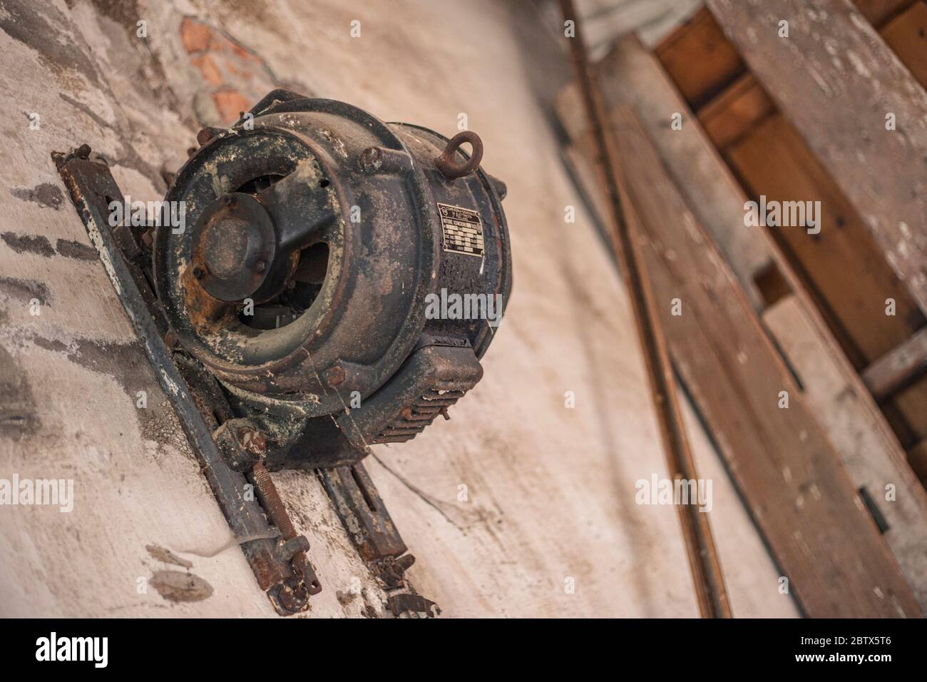 Old industrial electric motor 2 Stock Photo - Alamy