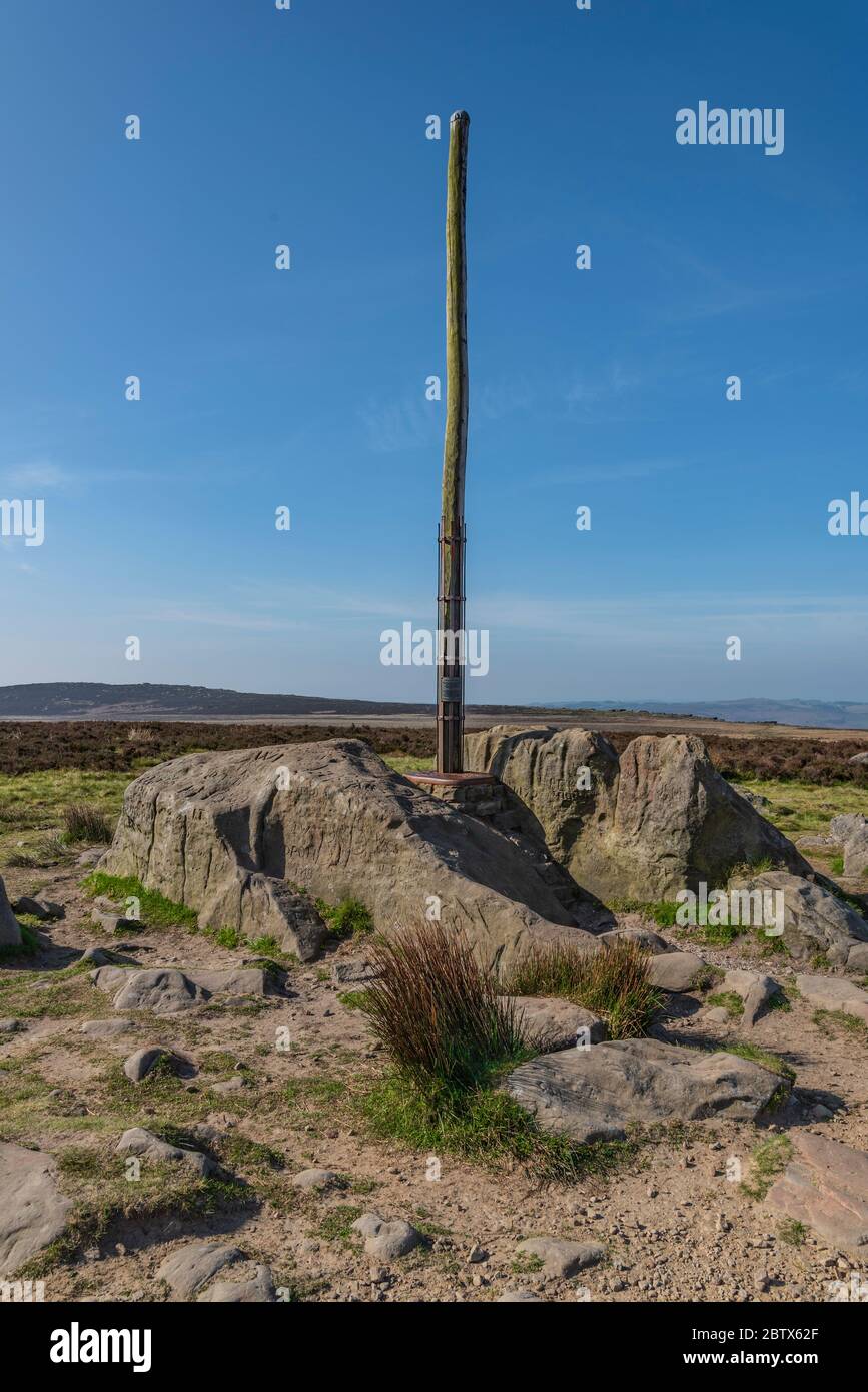 Stanage Pole, Peak District National Park, England, UK Stock Photo - Alamy