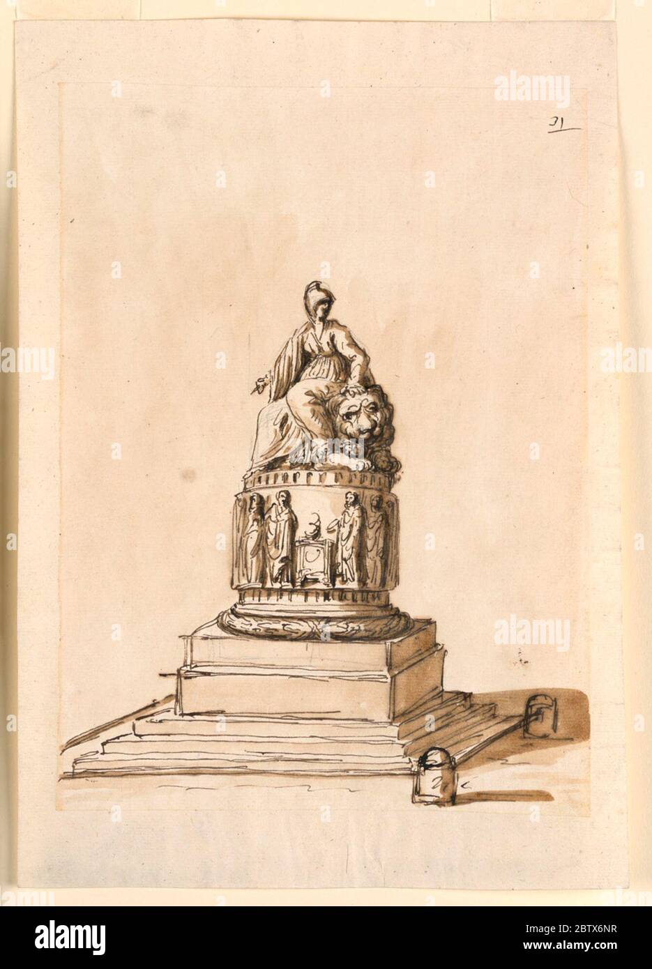 Design for a Monument. Research in ProgressObliquely shown from the ...
