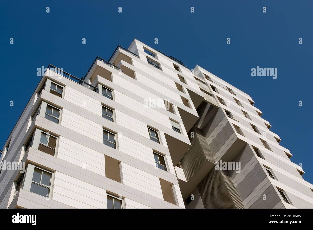 residential building construction site and blue sky Stock Photo - Alamy