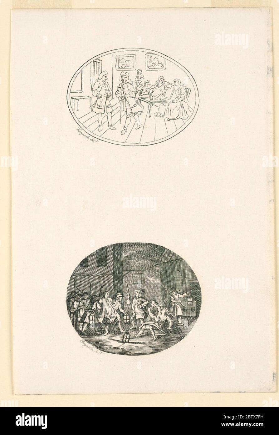 Designs for Snuff Box Covers. Research in ProgressTwo etchings, the ...