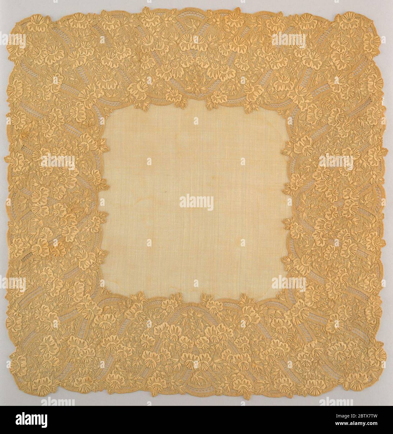 Handkerchief. Research in ProgressWhite on white embroidered ...