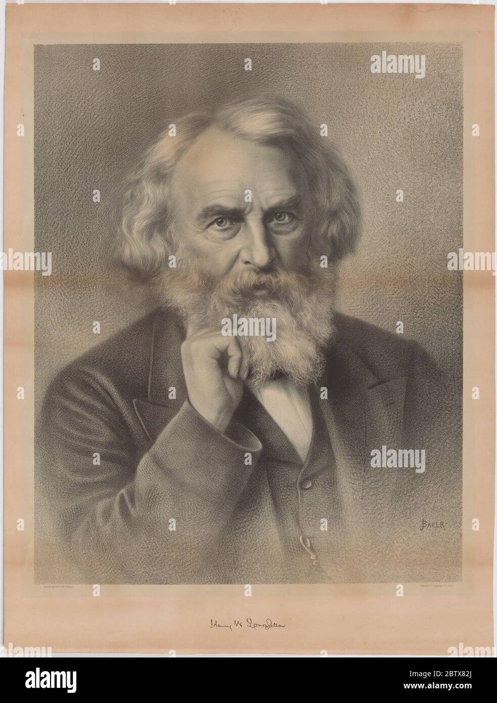 Henry Wadsworth Longfellow Stock Photo - Alamy