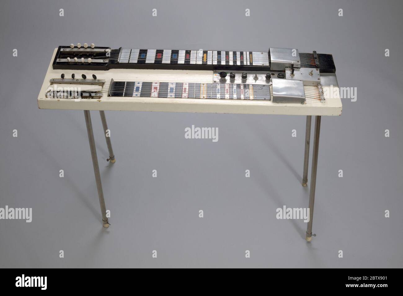 Electric console steel guitar built by Felton W Williams Jr. A console ...