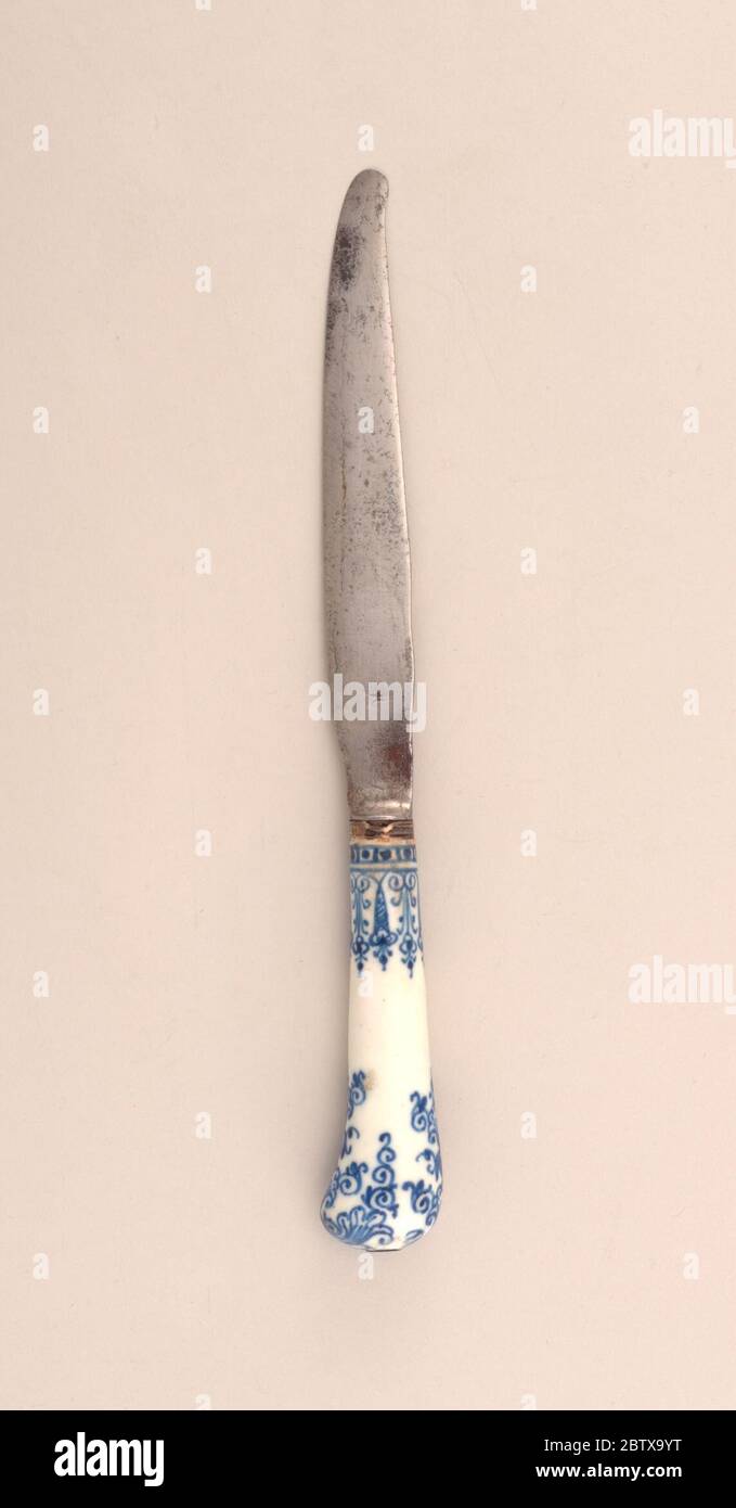 Knife with Blue Patterned Porcelain Handle. Research in ProgressSabre ...